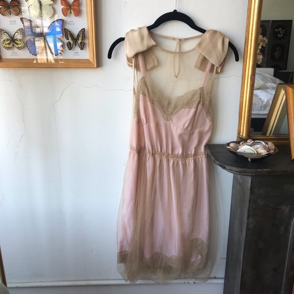 Rodarte for Target | Dresses | Rodarte X Target Tulle Blush Mesh Slip ...